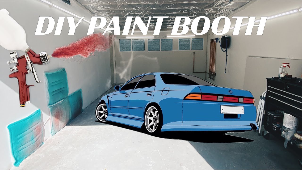 Garage MAKEOVER | DIY Building an automotive PAINT BOOTH - YouTube