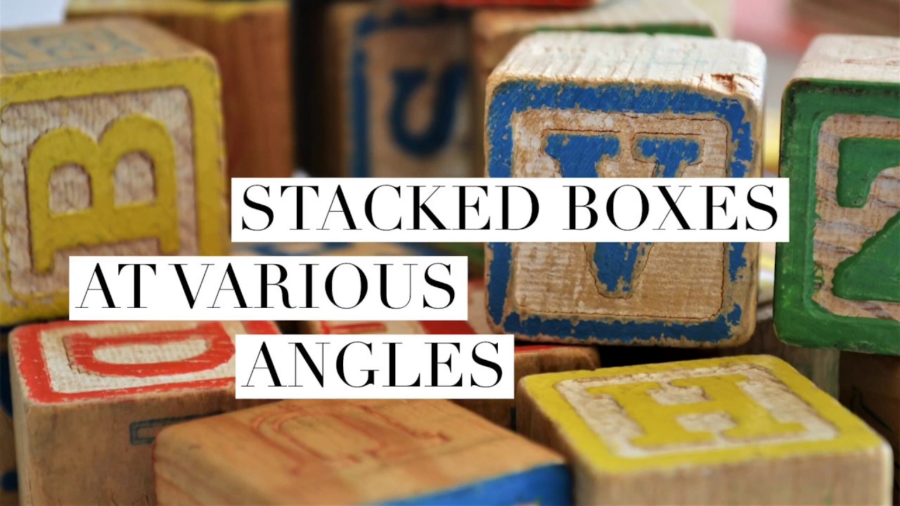 How to draw boxes at various angles in two-point perspective - YouTube