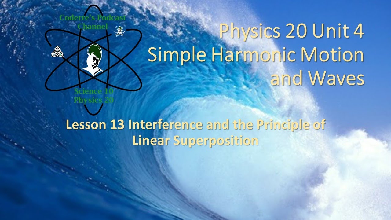 Physics 20 Unit 4 Lesson 13 Wave Interference - YouTube