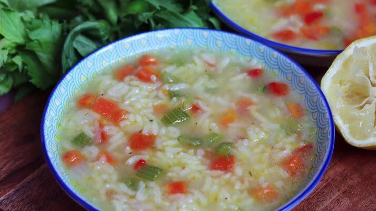 Kurdish vegan rice soup /rissoppa med grönsaker (sobi brinj) - YouTube