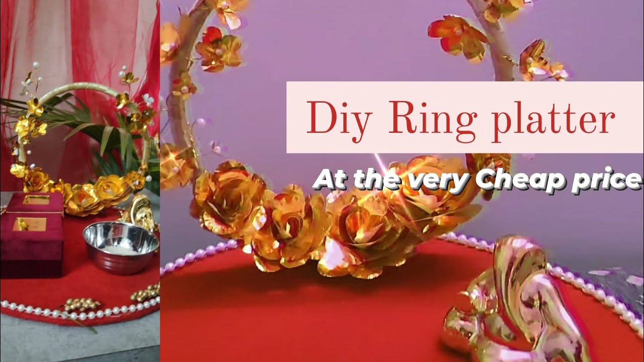 Diy Ring platter 💍 || Step by step tutorial for making ring platter at ...