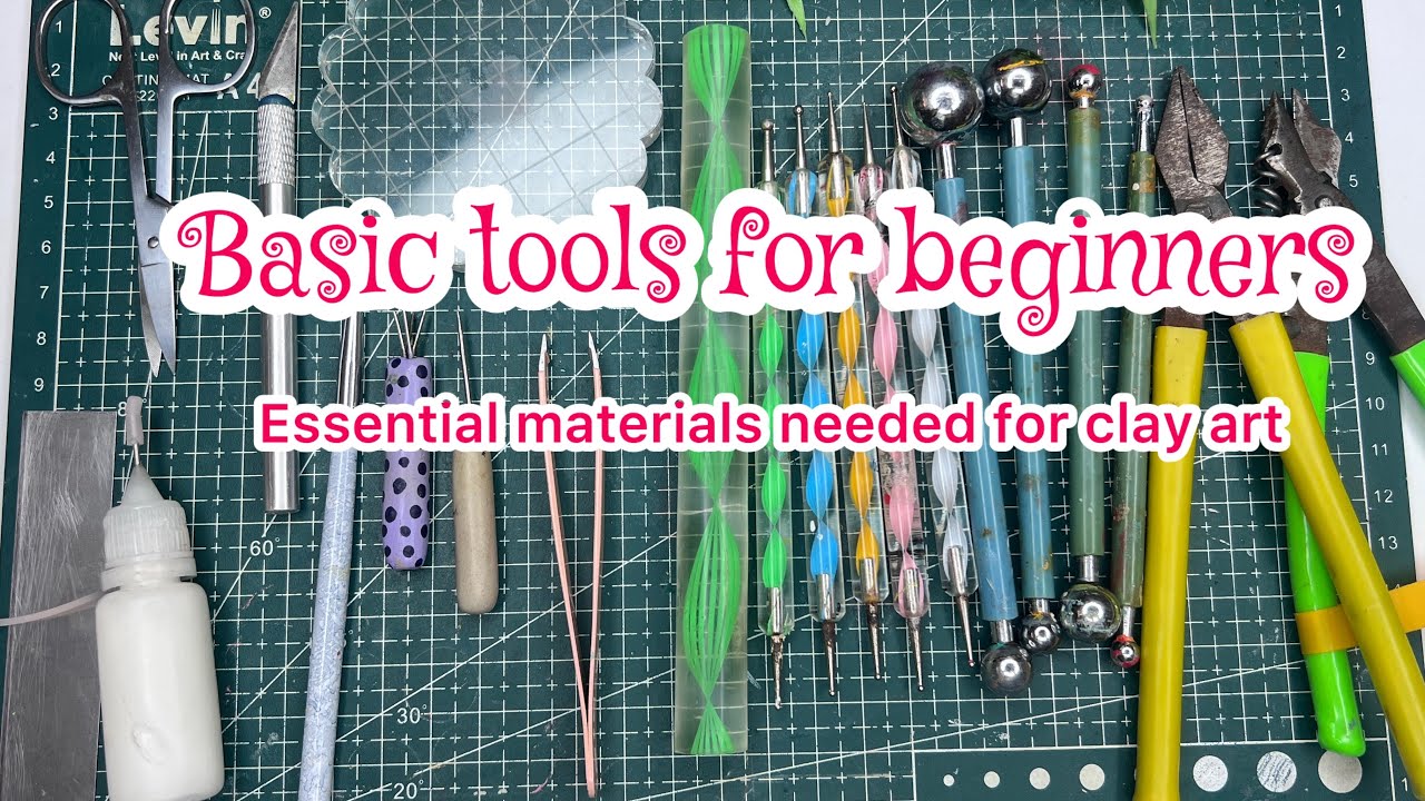 Basic clay tools for beginners how to use each tool to create clay art ...