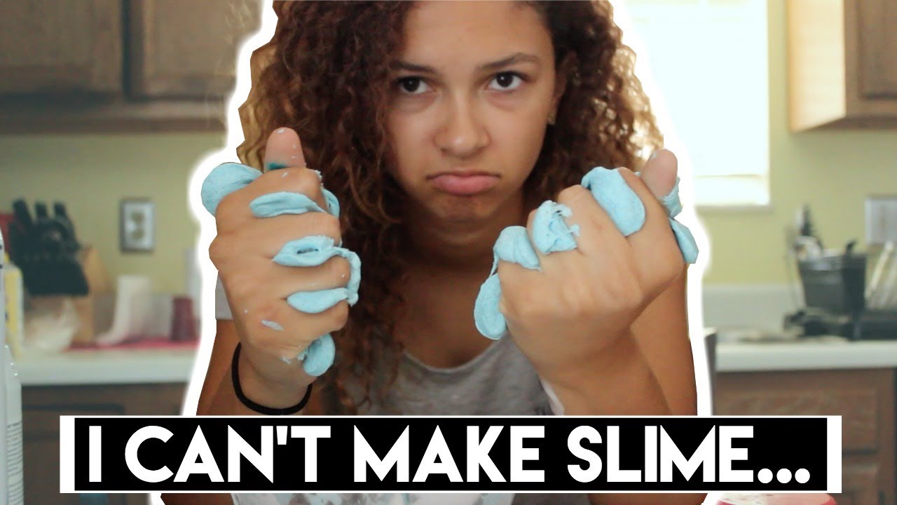 DIY FLUFFY SLIME FAIL - YouTube