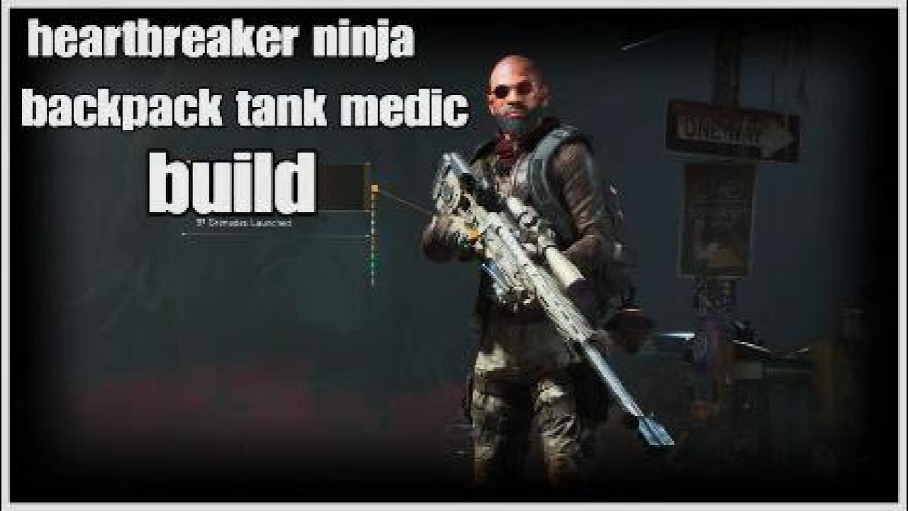 The division 2 ninja heartbreak tank medic build 1.9m armor 100% armor ...