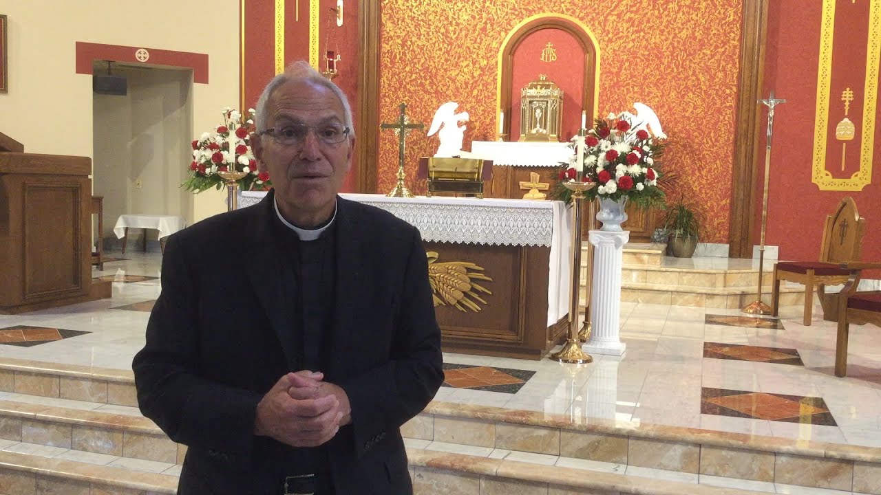 Welcome! Church is fully open announcement by Father Hahn - YouTube