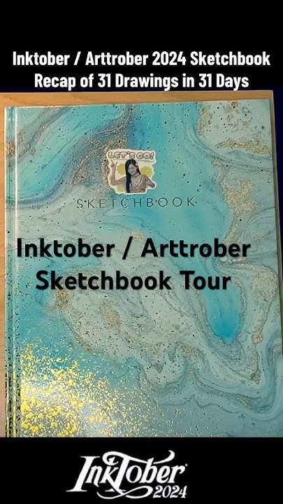 Inktober / Arttrober 2024 Fusion Completed Sketchbook Tour #sketch #drawing #inktober # ...