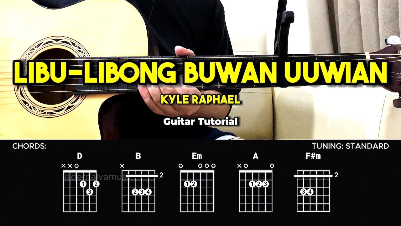 Libu-libong Buwan Uuwian - Kyle Raphael | Easy Guitar Tutorial For Beginners (CHORDS & LYRICS ...