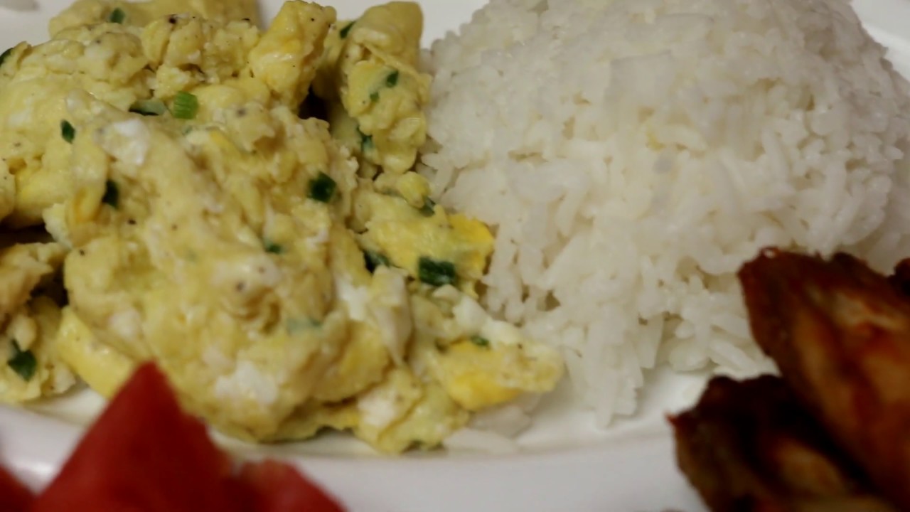 Hungry Hmong Fry Eggs, Baked Chicken, and Watermelon for Dinner - YouTube