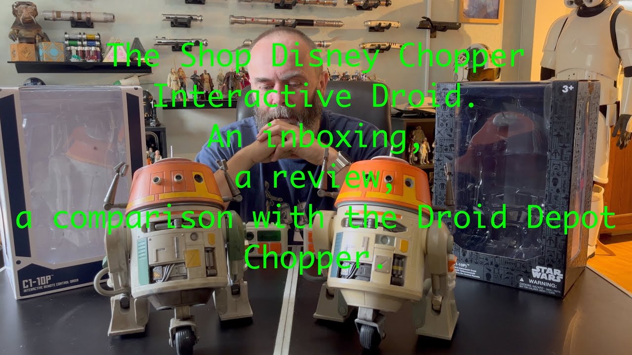 The Shop Disney Chopper Droid, Unboxing, review, and Comparison with ...