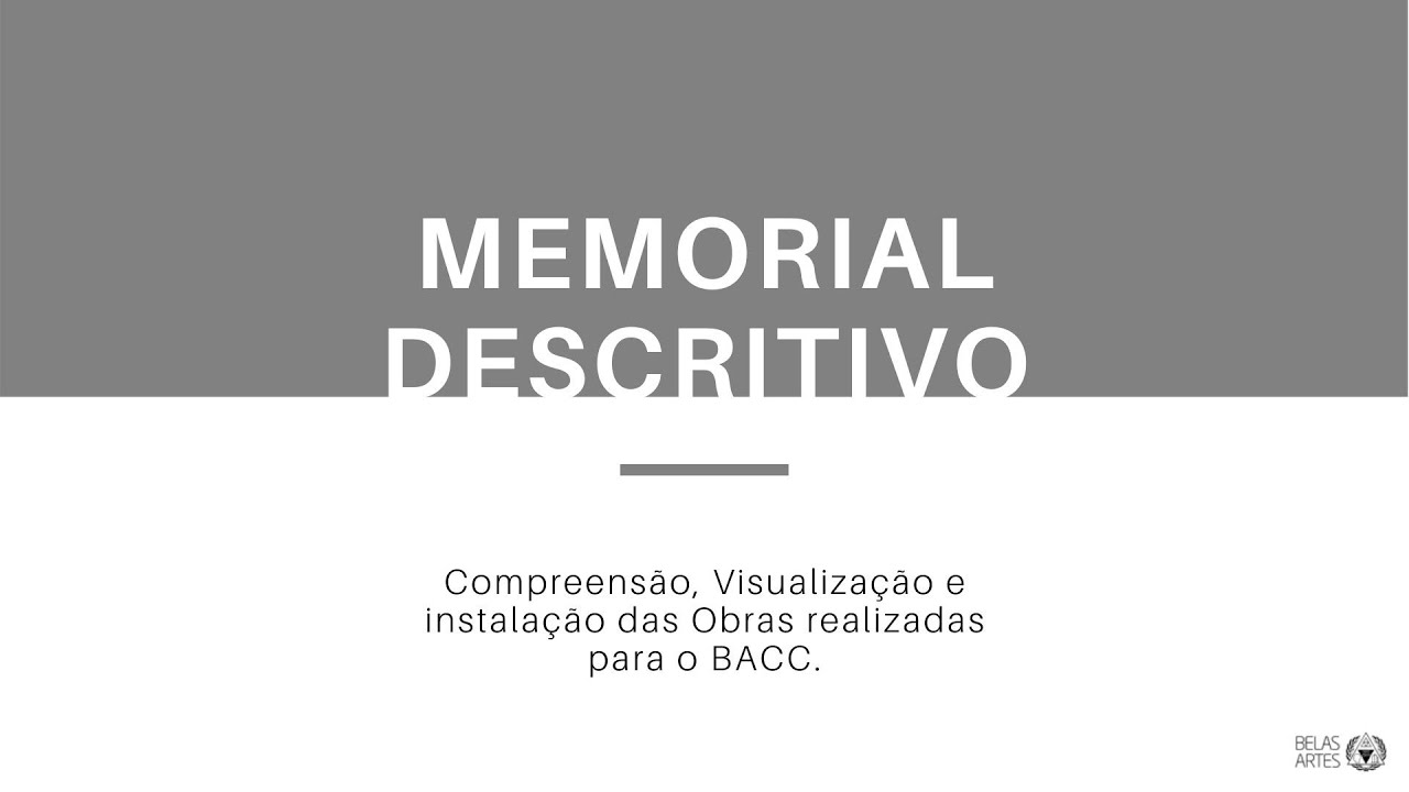 Memorial Descritivo - Vídeo Explicativo - YouTube