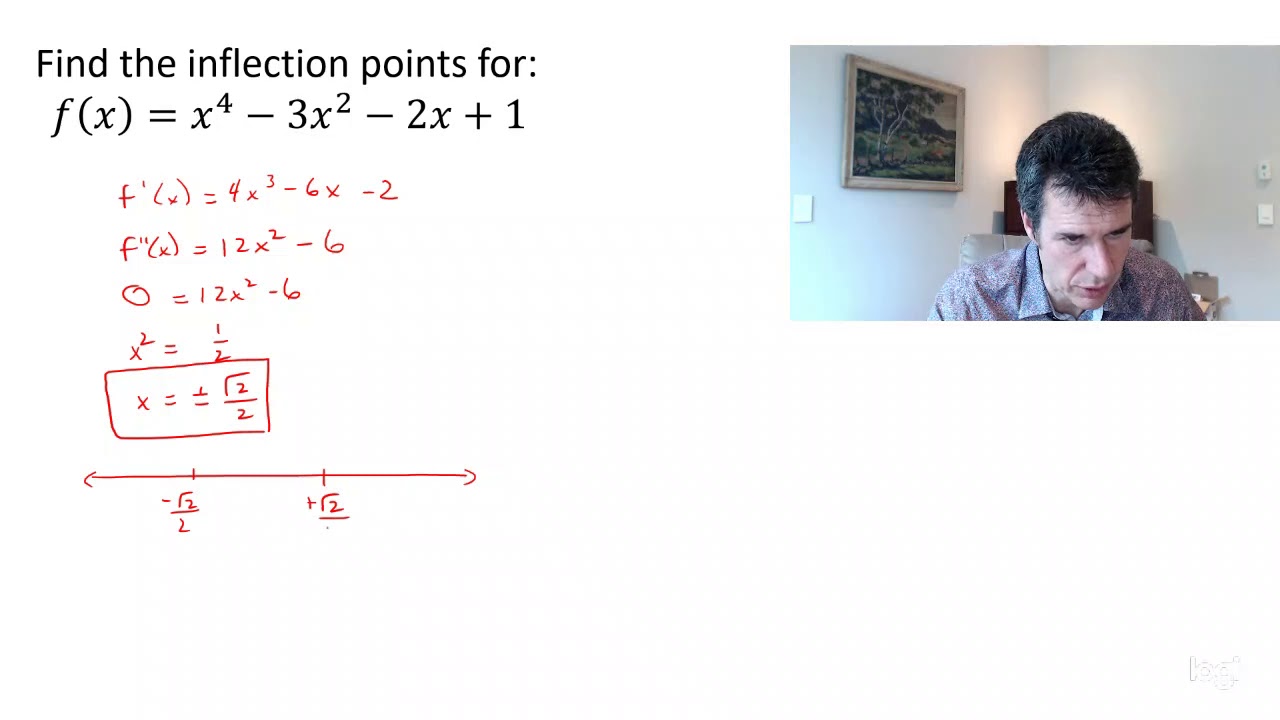 Inflection Points Example - YouTube