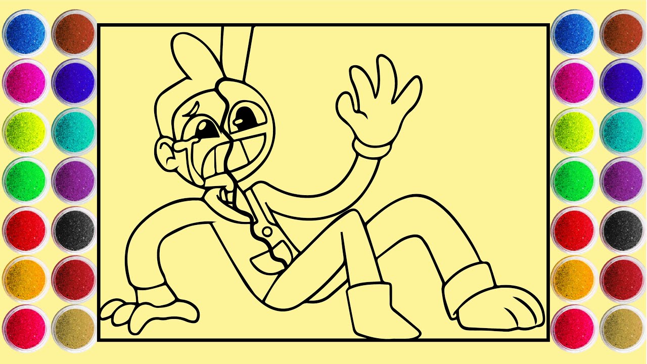 Draw and Coloring The Amazing Digital Circus - Jax Sad Origin Story ...