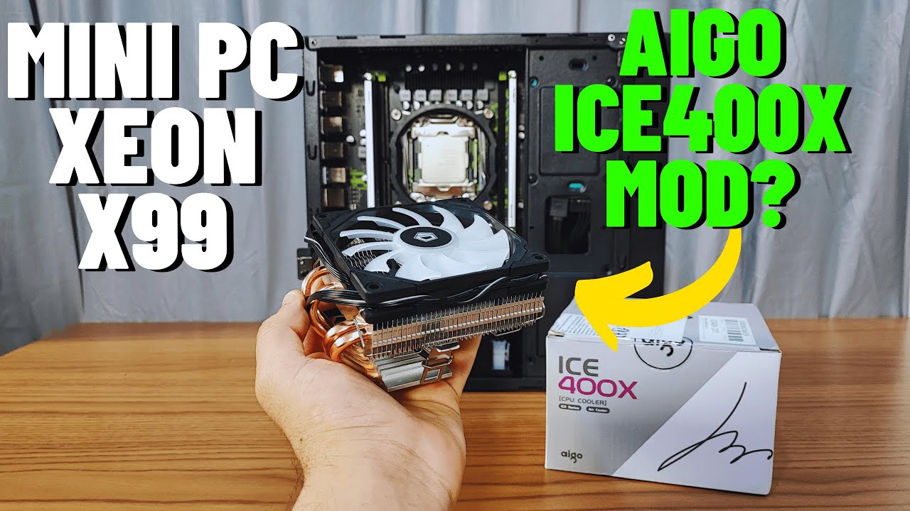 UPGRADE NO MINI PC XEON X99? -30° GRAUS COM ESSE AIR COOLER AIGO ICE ...