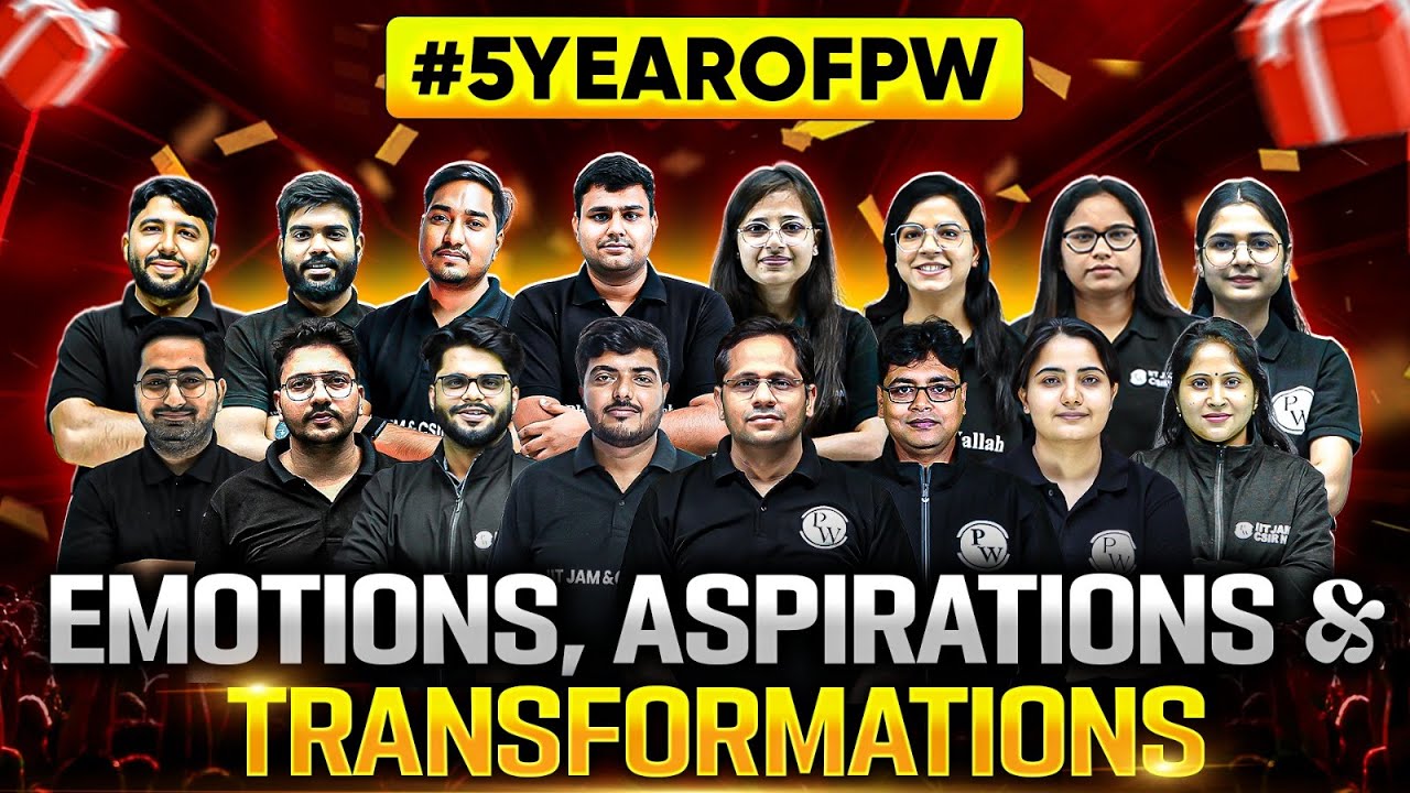 Celebrating 5 Years of PW | Celebrating 5 Years of PW | #5YearsOfPW ...
