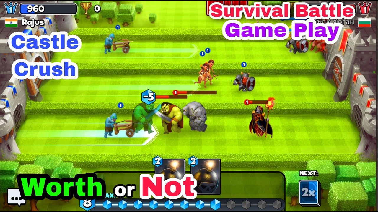 Castle Crush | Game play - Survival Battle Strategy Game [Mobile] - YouTube