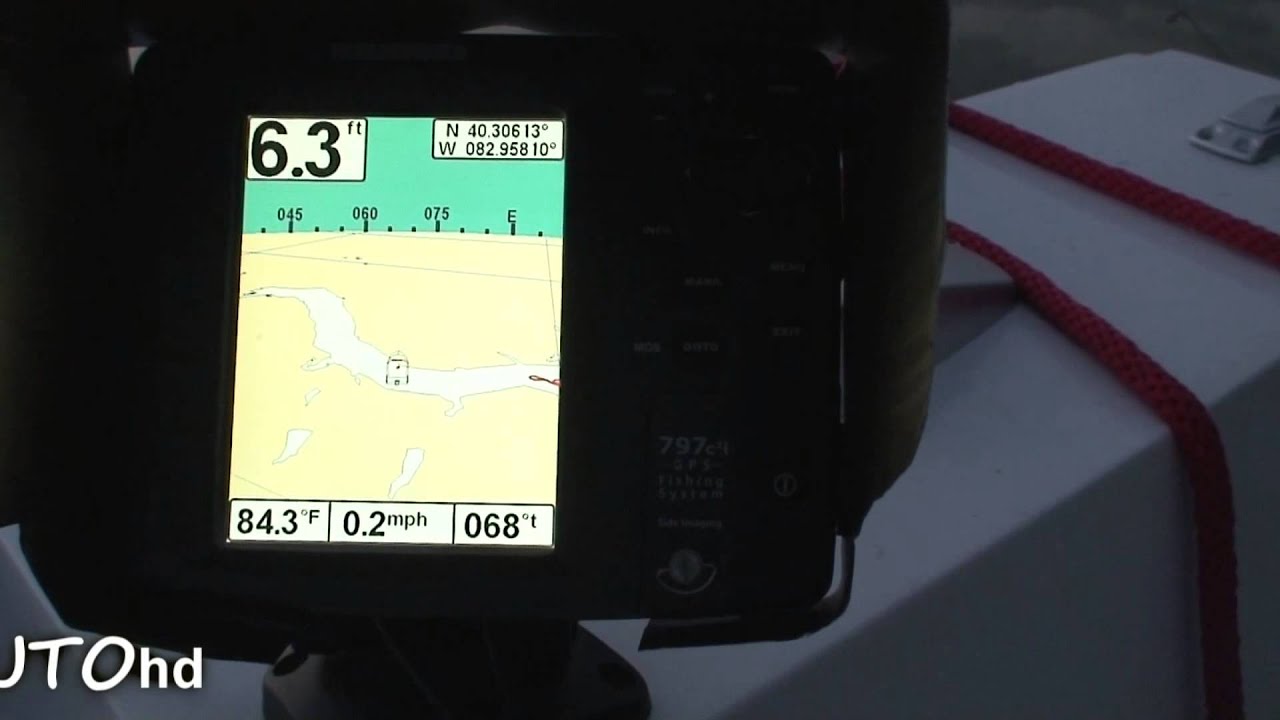 JTO #100 : HUMMINBIRD 797 c2i SIDE IMAGING FISH FINDER w/ HOT MAPS ...
