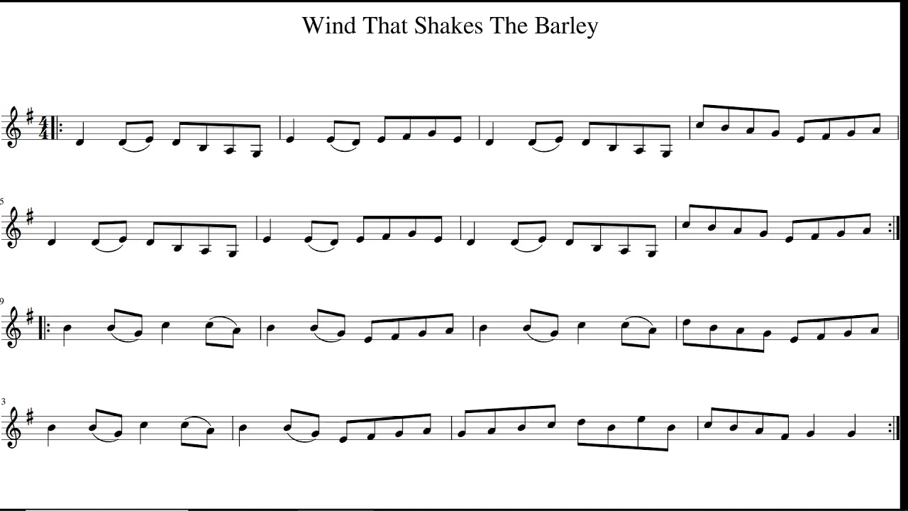 The Wind That Shakes The Barley, Violin - YouTube