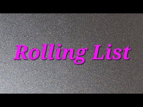 Rolling List 10/6 - YouTube