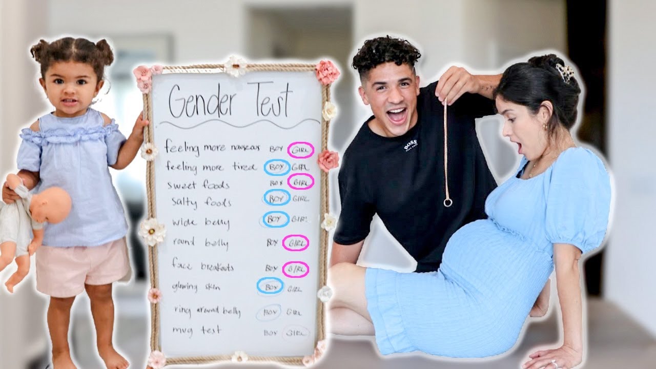 TRYING GENDER PREDICTION TESTS!!! (Boy or Girl?) - YouTube