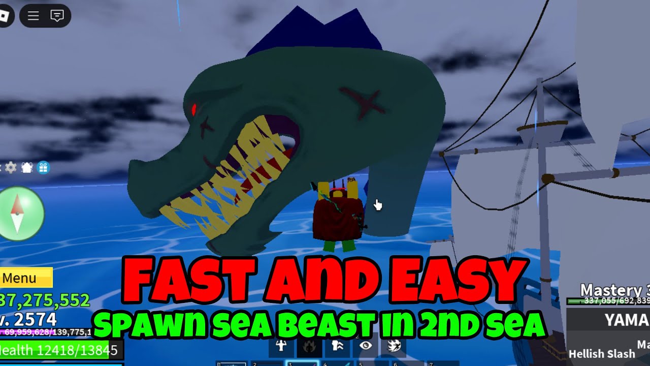 How to Spawn Sea Beast in 2nd Sea - Blox Fruits 2025 - YouTube