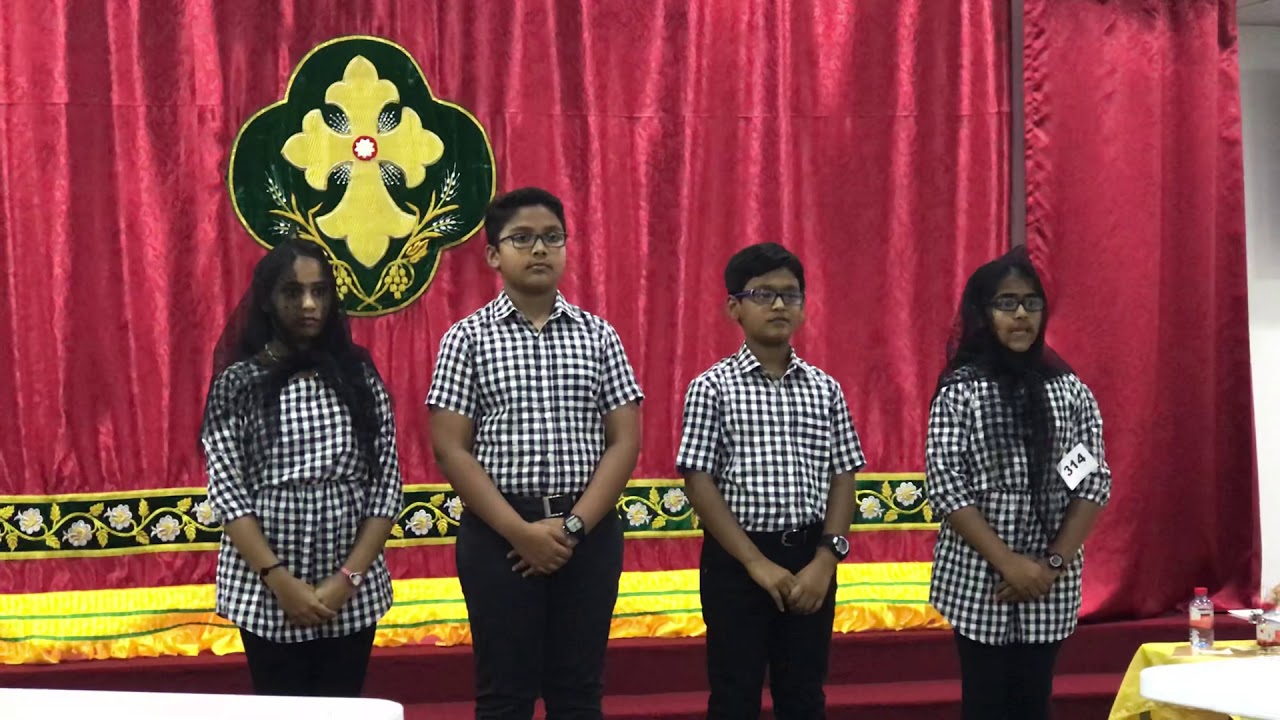 Lia Reba Mathew & Team, Group song 2nd Prize in Sunday school art ...
