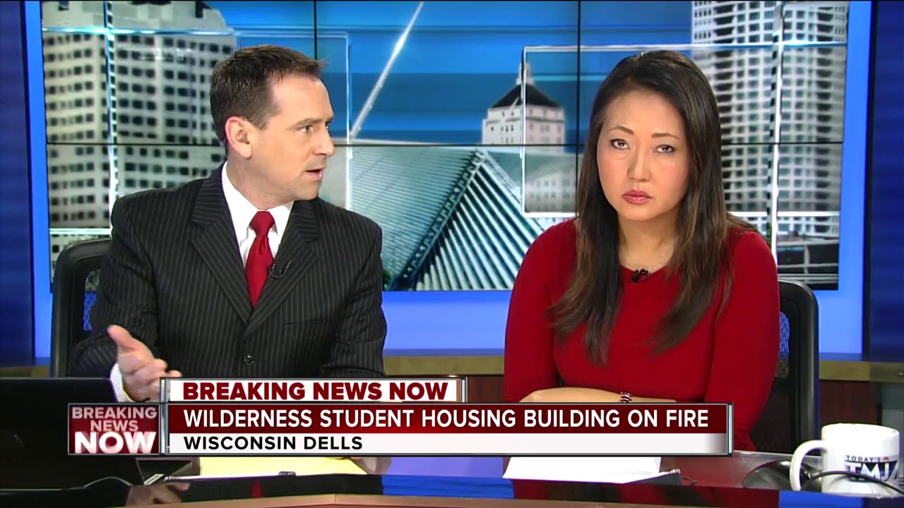 Fire breaks out at student housing building at Wisconsin Dells - YouTube
