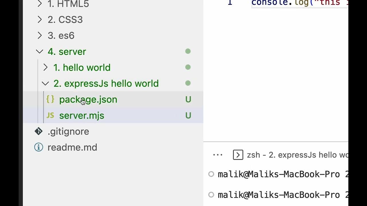 113. Building your first Server - Express.js and es6 ES Module - YouTube