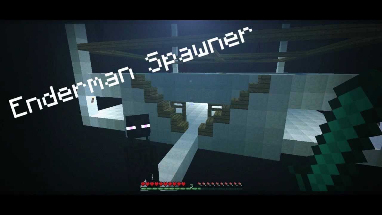 Minecraft Tutorial: Enderman Spawner - YouTube