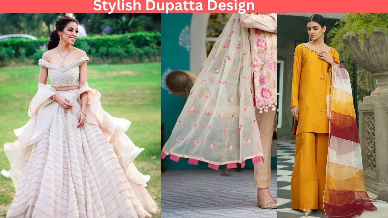Frills Dupatta Design |Dupatta Design | New Dupatta Design |Dupatta ...