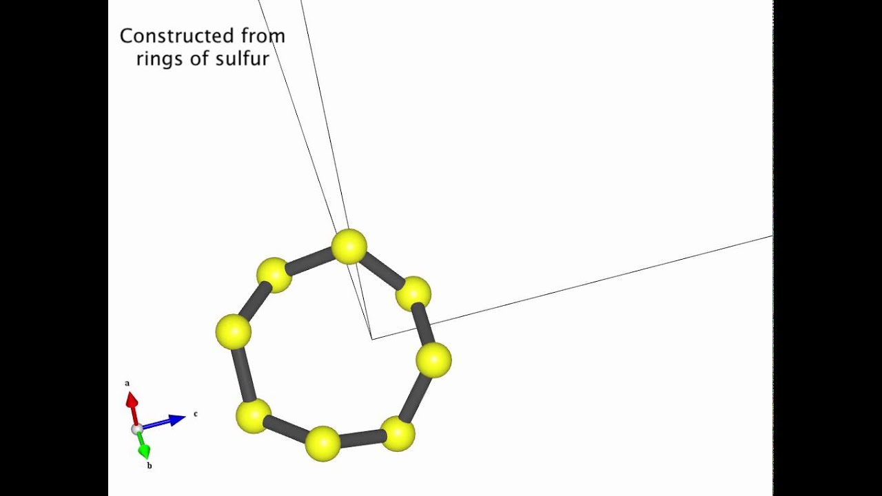 Solid sulfur visualization - YouTube