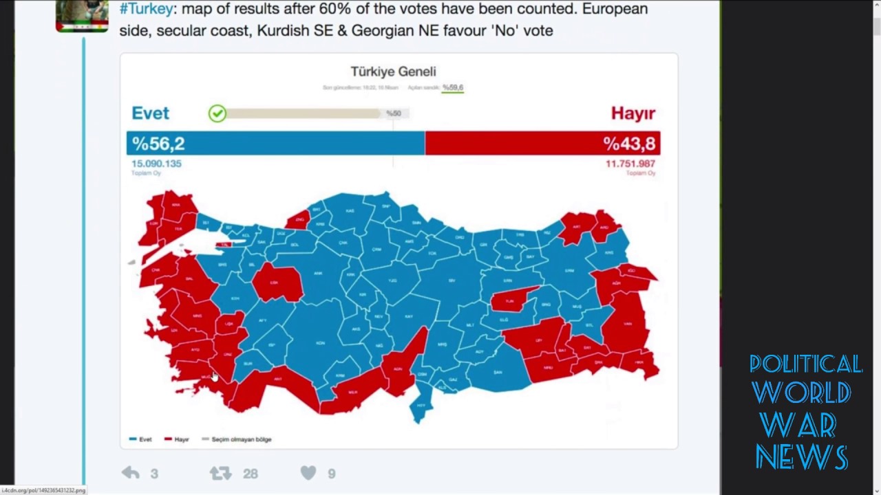 Turkey president Erdogan now has dictatorship power! - YouTube