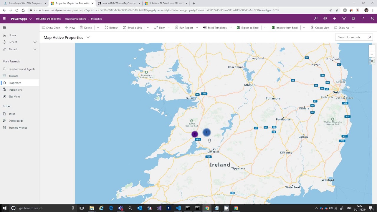 PCF Azure Maps Cluster Spider - YouTube