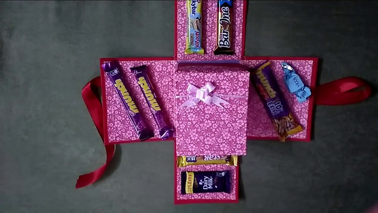 Chocolates Box... Creative idea for gift ur frnds nd special one 😍 ...