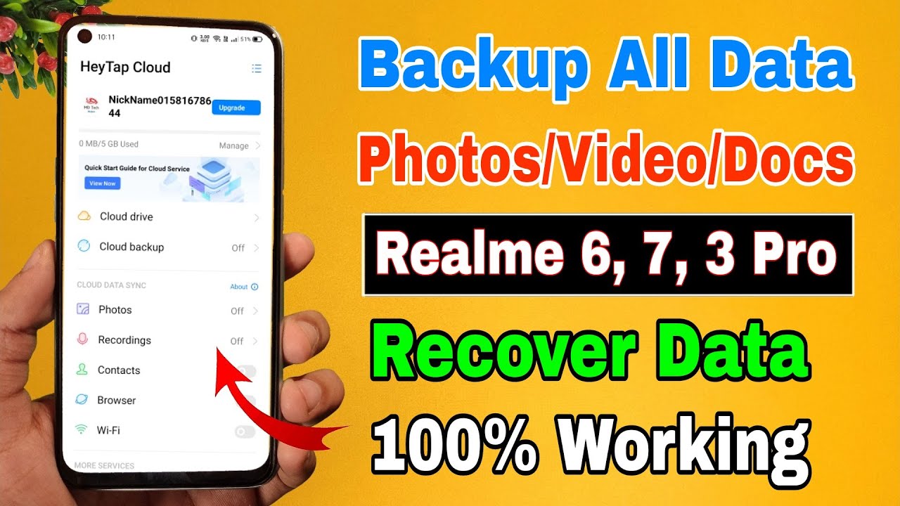 How to backup Realme smartphone data | Backup your PC data & recover ...