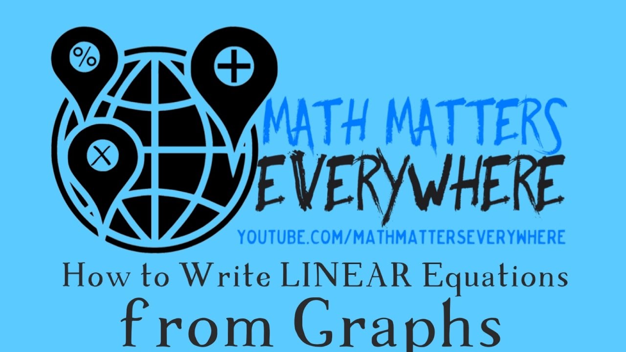 How to Write Linear Equations from Graphs Video - YouTube