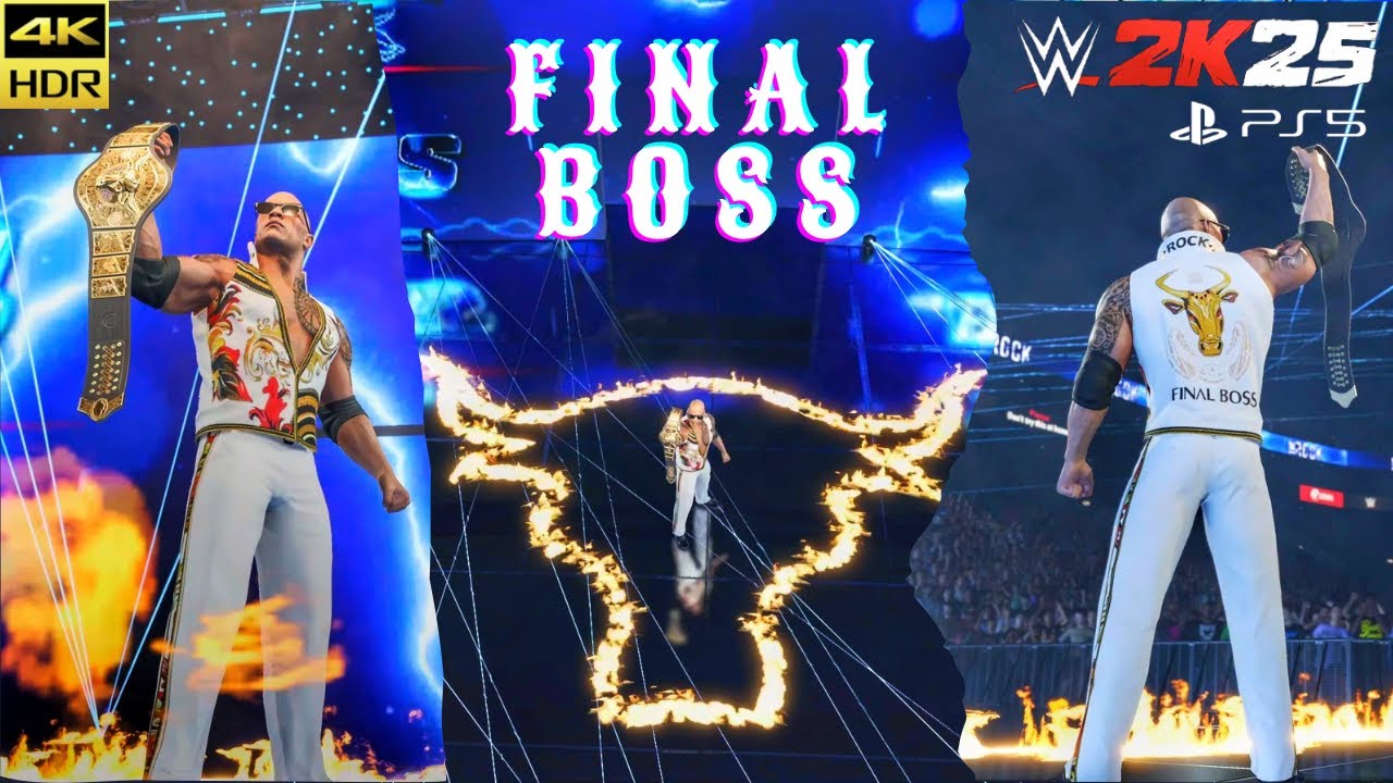 WWE 2K25 FINAL BOSS THE ROCK ENTRANCE | WWE 2K25 ENTRANCE | WWE 2K25 ...
