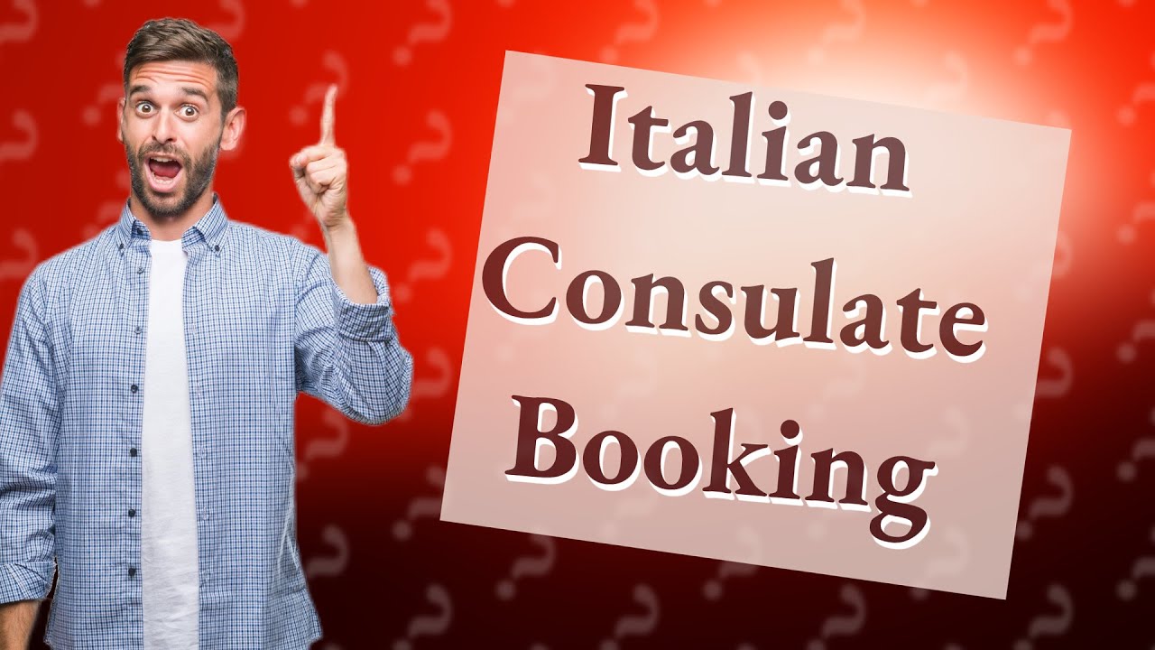How do I book an appointment with the Italian consulate in Manchester ...