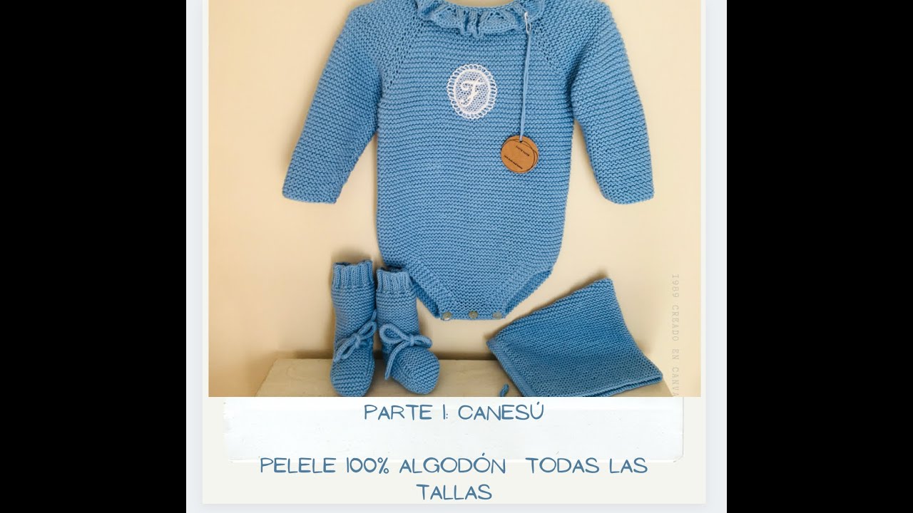 Tejer “pelele letra bordada” todas las tallas disponibles algodón 100% ...