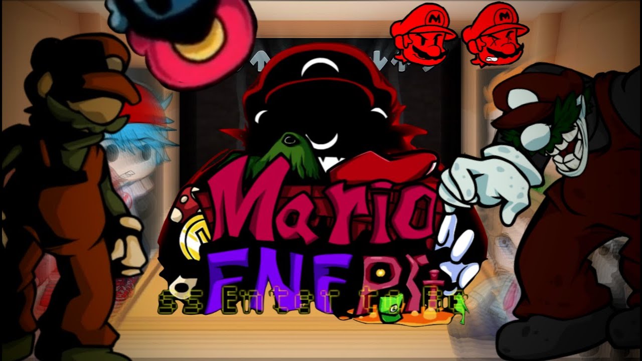Mario Fnf Port Full Week Fnf React To + Cutscenes || Mario 85 Mx