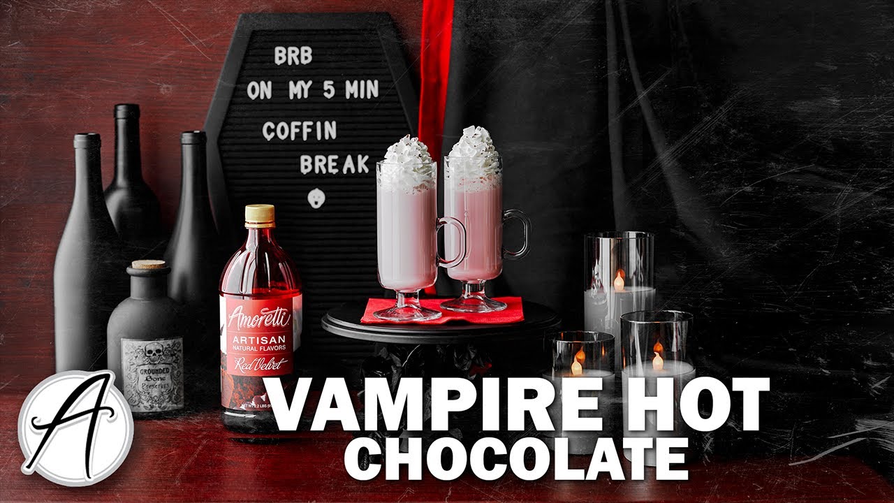 How to Make Vampire Hot Chocolate | Red Velvet Hot Chocolate - YouTube