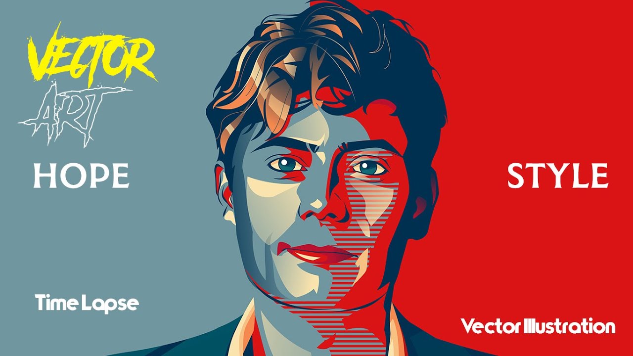 HOPE STYLE VECTOR ILLUSTRATION (TIMELAPSE) - YouTube