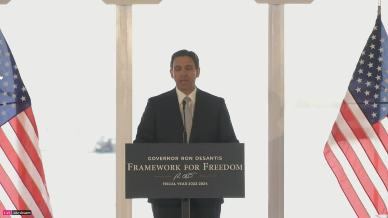 Florida Gov. Ron DeSantis address Trump investigation - YouTube