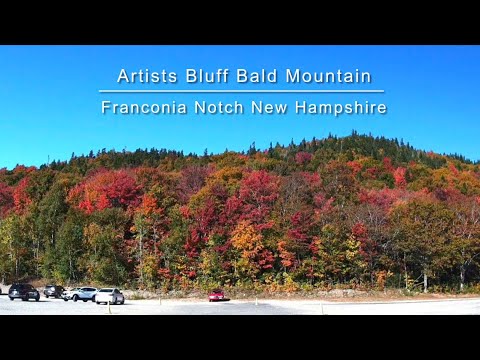 New Hampshire Fall Foliage at Artists Bluff Bald Mountain, Franconia ...