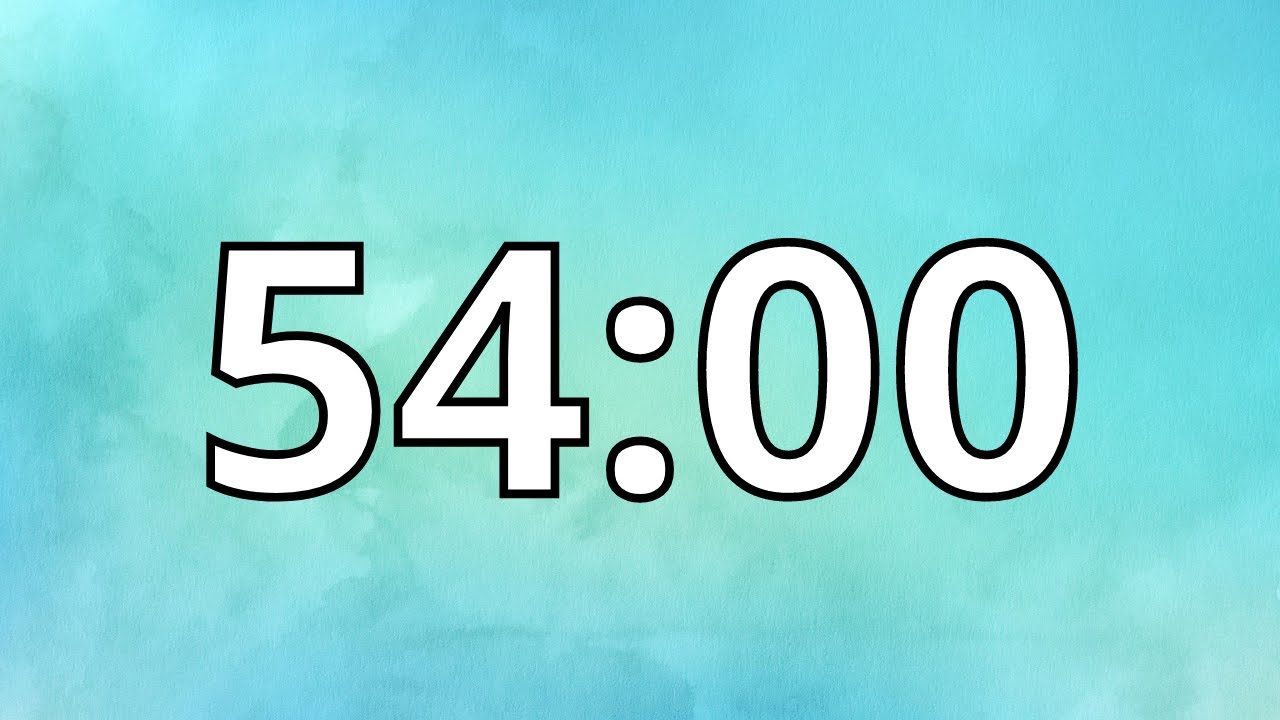 54 Minute Timer with Music | Abstract Timer - YouTube