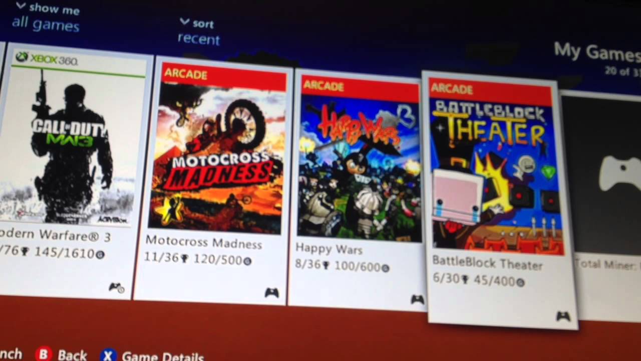 MY XBOX GAMES 2014 - YouTube