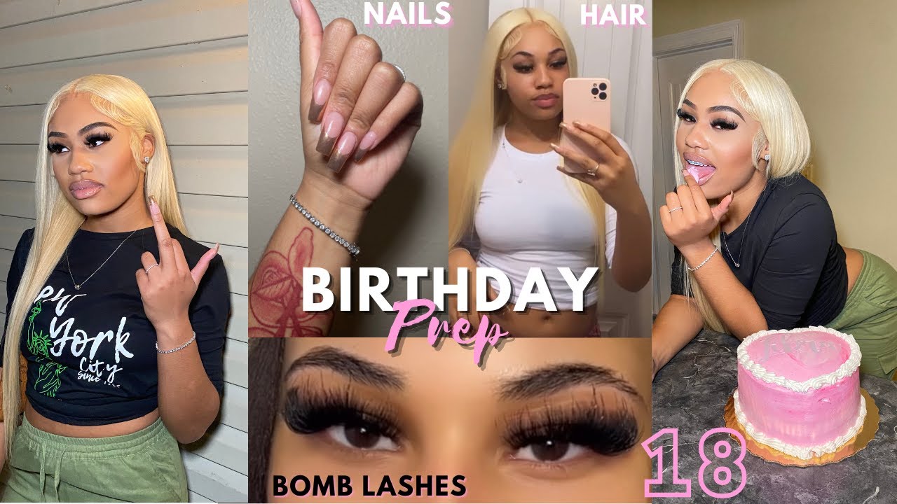 prep with me for my legal yearr :) hair, nails, lashes - YouTube