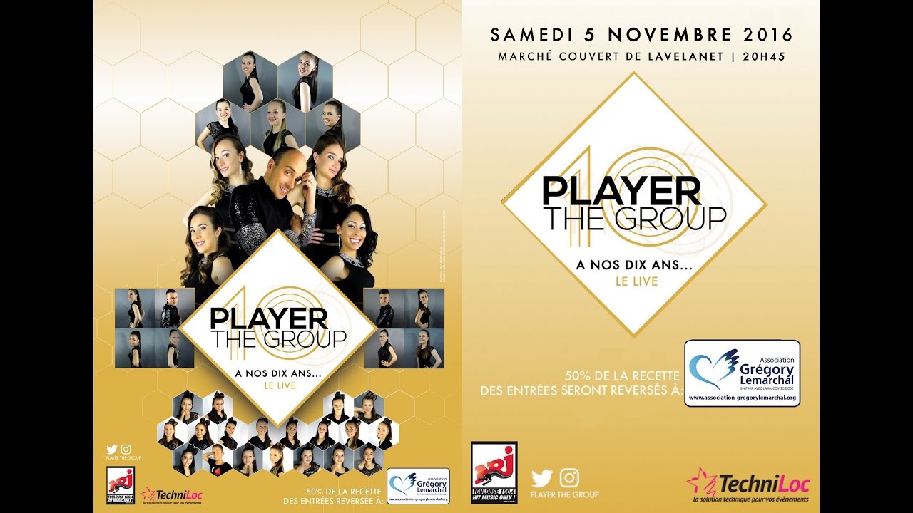 PLAYER THE GROUP - CAN'T STOP THE FEELING - [PROMO CONCERT A NOX DIX ...