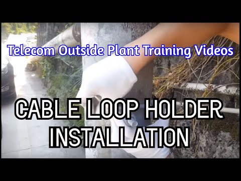 Cable Holder on Pole (Telecom Outside Plant Installation Procedures ...