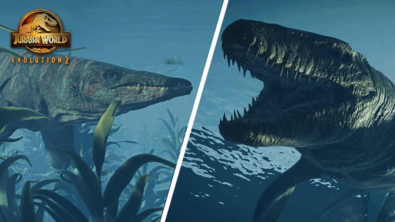 Tylosaurus vs Mosasaurus | Jurassic World Evolution 2 - YouTube