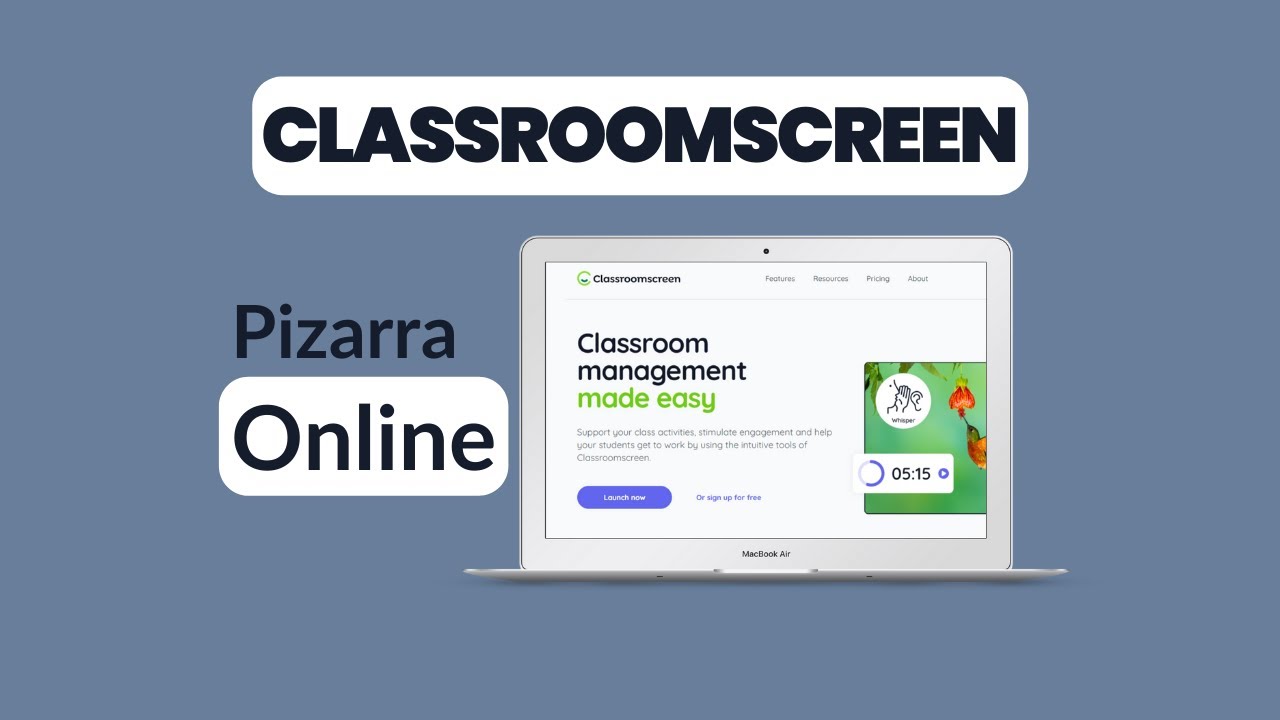 CLASSROOMSCREEN - Pizarra virtual - Informativo - YouTube